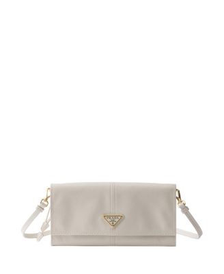 Click here for Prada Leather Wallet With Shoulder Strap prices