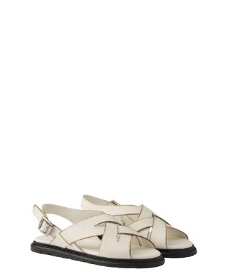 Click here for Prada Womens Antiqued Leather Sandals prices