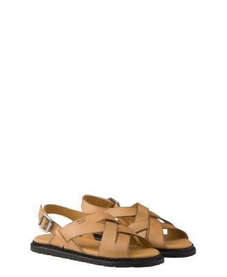 Click here for Prada Womens Antiqued Leather Sandals prices