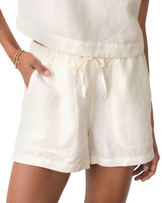 Click here for Marine Layer Linen Blend Drawstring Shorts prices