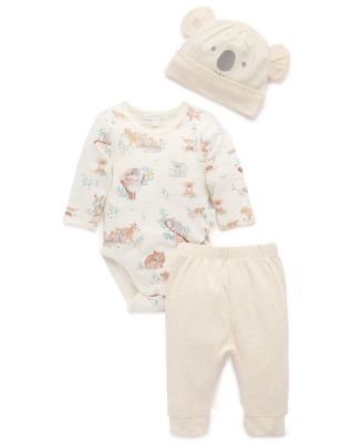 Click here for Purebaby Unisex 3 Piece Australiana Set with Hat -... prices