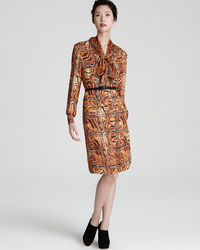 Escada Sport Escada Shirt Dress - Printed Silk | Bloomingdale's