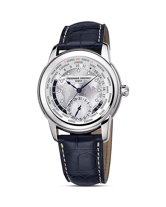 Frederique Constant Manufacture World Timer Watch, 42mm | Bloomingdale's