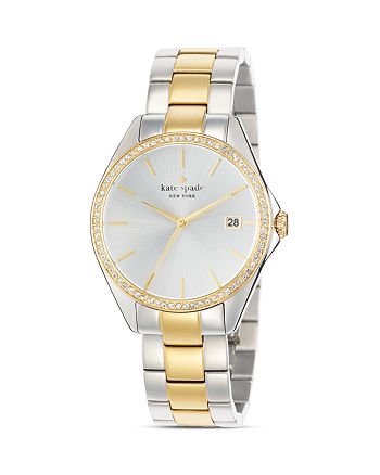 kate spade new york Large Two Tone Seaport Watch with Crystal Markers ...