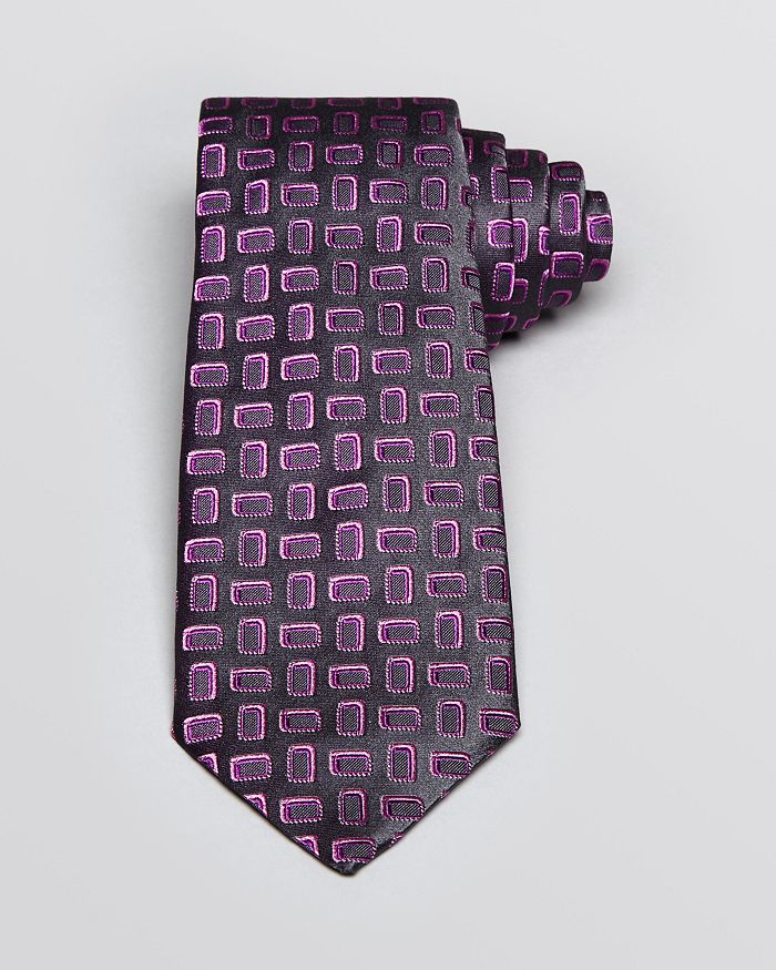 Emporio Armani All Over Rectangles Classic Tie | Bloomingdale's