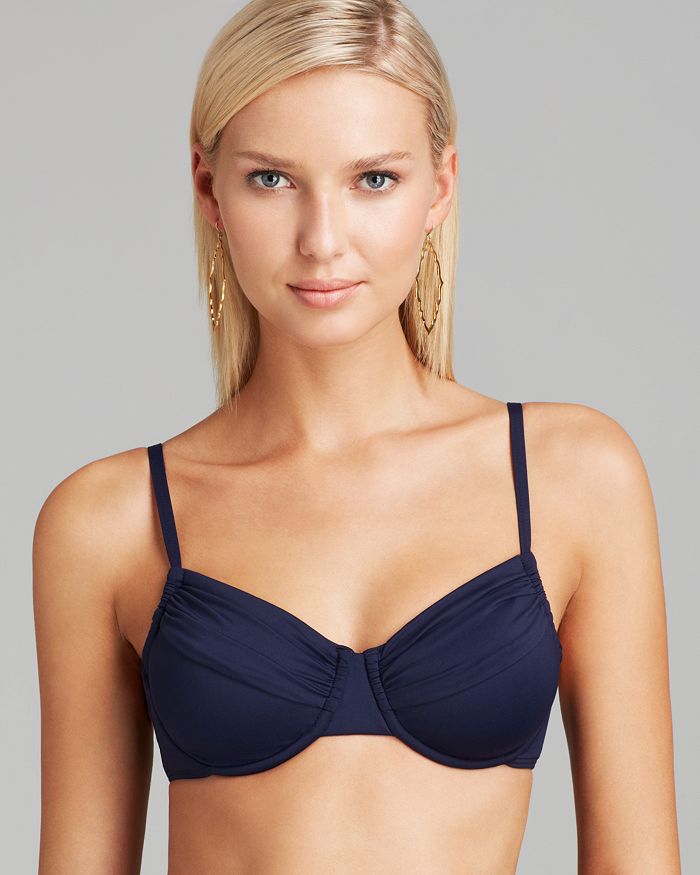 Carmen Marc Valvo Tanzania Solids Underwire Bikini Top | Bloomingdale's