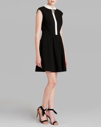 Ted Baker Dress - Flosha Brooch Collar | Bloomingdale's