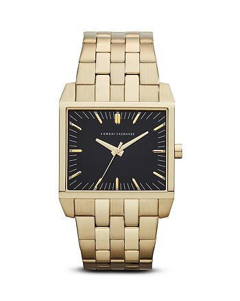 A|X Armani Exchange Rectangular Watch, 32mm | Bloomingdale's