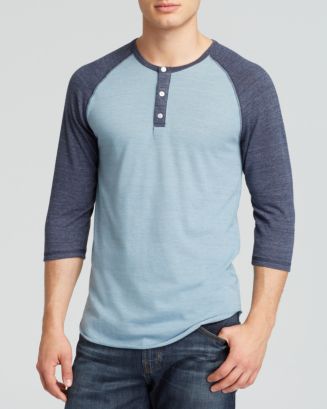 ALTERNATIVE Three-Quarter Raglan Henley | Bloomingdale's