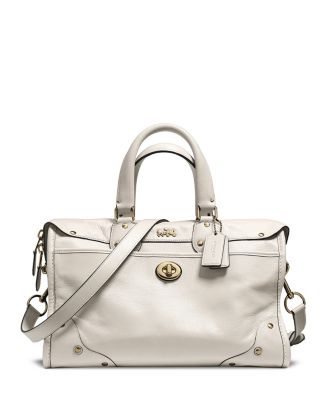 COACH Rhyder Satchel in Leather | Bloomingdale's Handbags