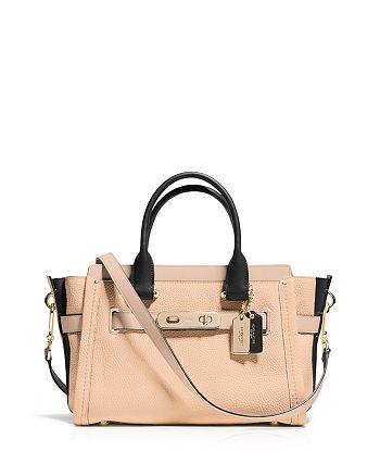 COACH Swagger 27 Carryall in Colorblock Leather | Bloomingdale's