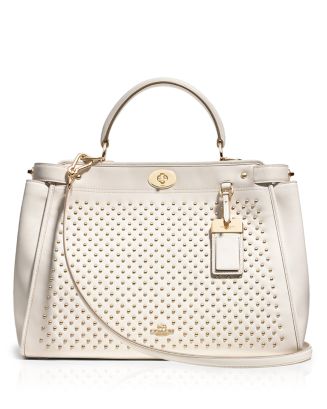 COACH Gramercy Satchel in Studded Leather | Bloomingdale's