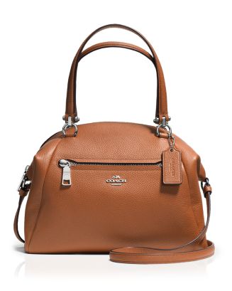 COACH Prairie Satchel in Pebble Leather | Bloomingdale's