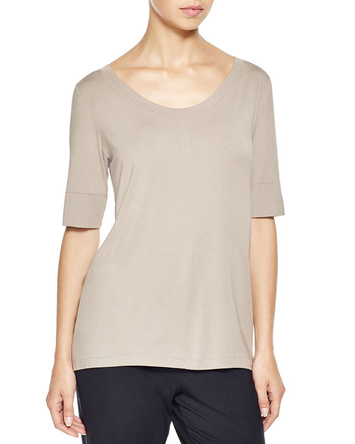 Hanro Yoga Three-Quarter Sleeve Top | Bloomingdale's
