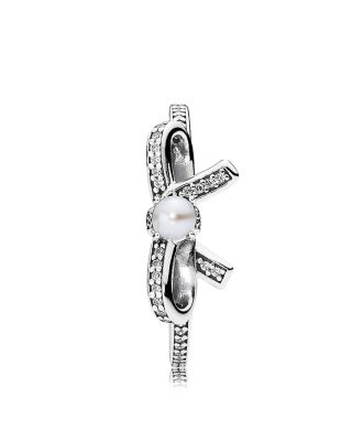 Pandora Ring - Sterling Silver, Cubic Zirconia & Cultured Freshwater ...