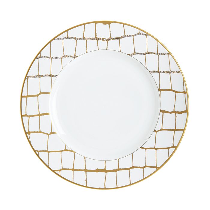 Prouna Domenico Vacca by Alligator Gold Swarovski Crystal Dinner Plate ...