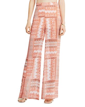 BCBGeneration Paisley Print Wide Leg Pants | Bloomingdale's