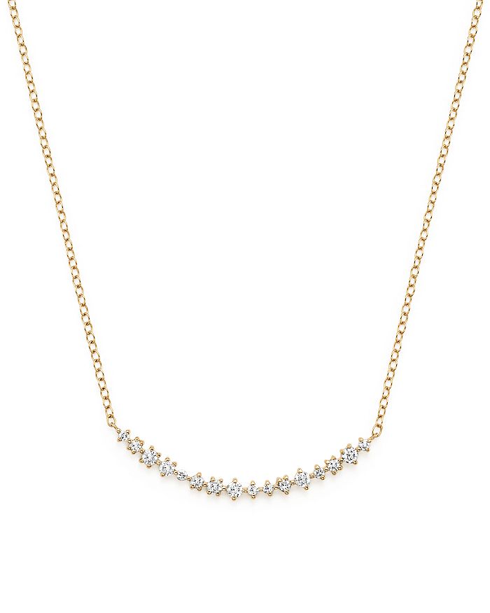Bloomingdale's Diamond Scatter Bar Necklace in 14K Yellow Gold, .30 ct ...