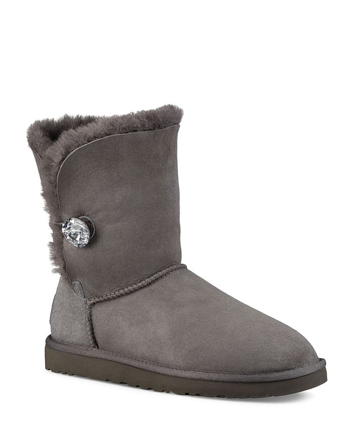 UGG® Bailey Button Bling Sheepskin Boots | Bloomingdale's