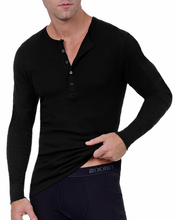 2(X)IST Long John Henley Top | Bloomingdale's