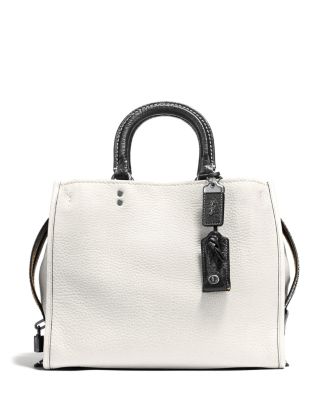 COACH Glovetanned Pebble Rogue Satchel | Bloomingdale's