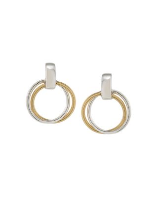 Ralph Lauren Two-Tone Circle Drop Earrings | Bloomingdale's