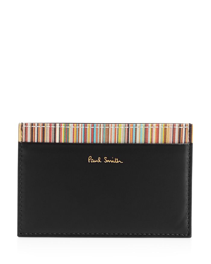 Paul Smith Multistripe Leather Card Case | Bloomingdale's