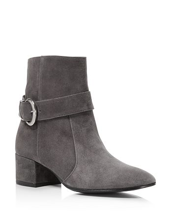 Charles David Maddie Suede Block Heel Booties | Bloomingdale's