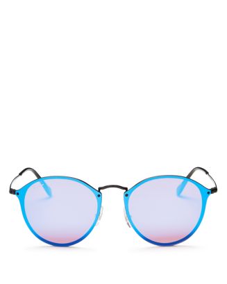 Ray-Ban Unisex Blaze Rimless Round Sunglasses, 59mm | Bloomingdale's