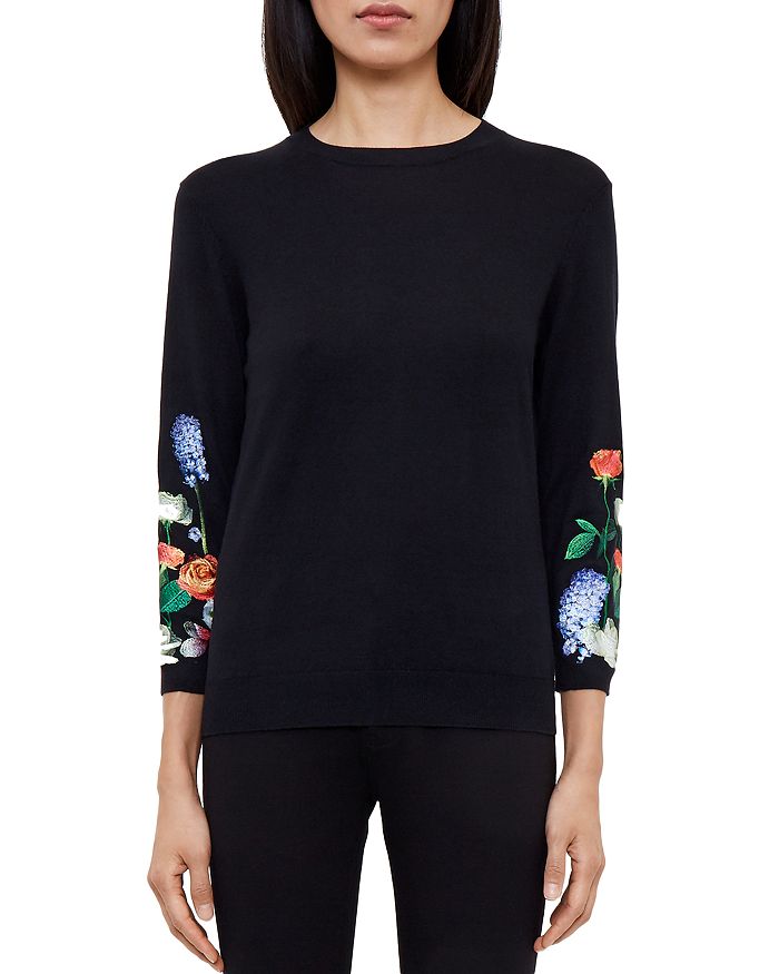 Ted Baker Deyzie Kensington Embroidered Sweater | Bloomingdale's