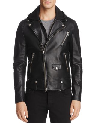 Mackage Magnus Hooded Leather Motorcycle Jacket | Bloomingdale's