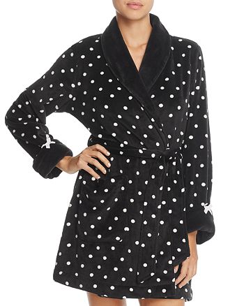 kate spade new york Plush Dot Robe | Bloomingdale's