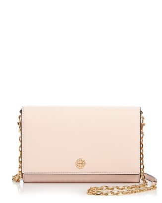 Tory Burch Robinson Leather Chain Wallet | Bloomingdale's