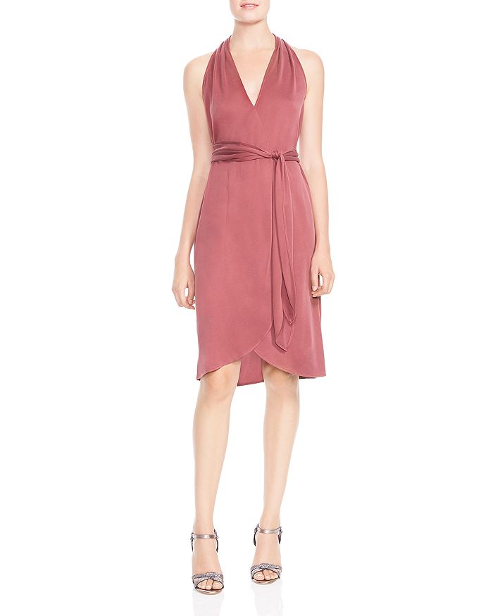 HALSTON HERITAGE HALSTON Knit Faux-Wrap Dress | Bloomingdale's