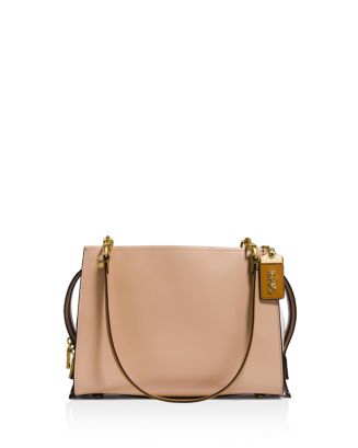 COACH Color-Block Small Rogue Leather Shoulder Bag | Bloomingdale's