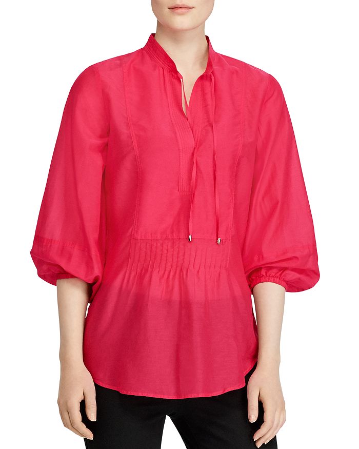 Ralph Lauren Tie-Neck Blouse | Bloomingdale's