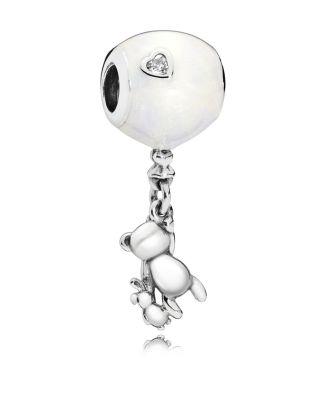 Pandora Sterling Silver & Enamel Teddy & Balloon Drop Charm ...