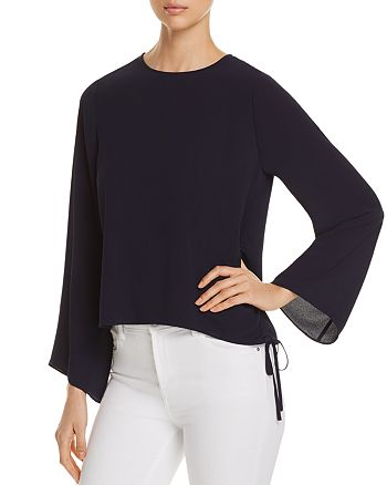 VINCE CAMUTO Side Drawstring Bell-Sleeve Top - 100% Exclusive ...