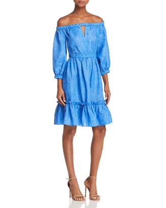 MILLY Amanda Off-the-Shoulder Dress | Bloomingdale's