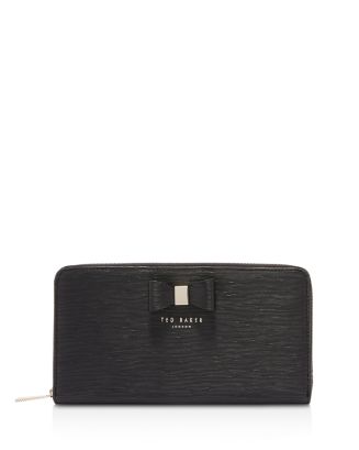 Ted Baker Peony Zip-Around Textured Leather Matinee Wallet ...