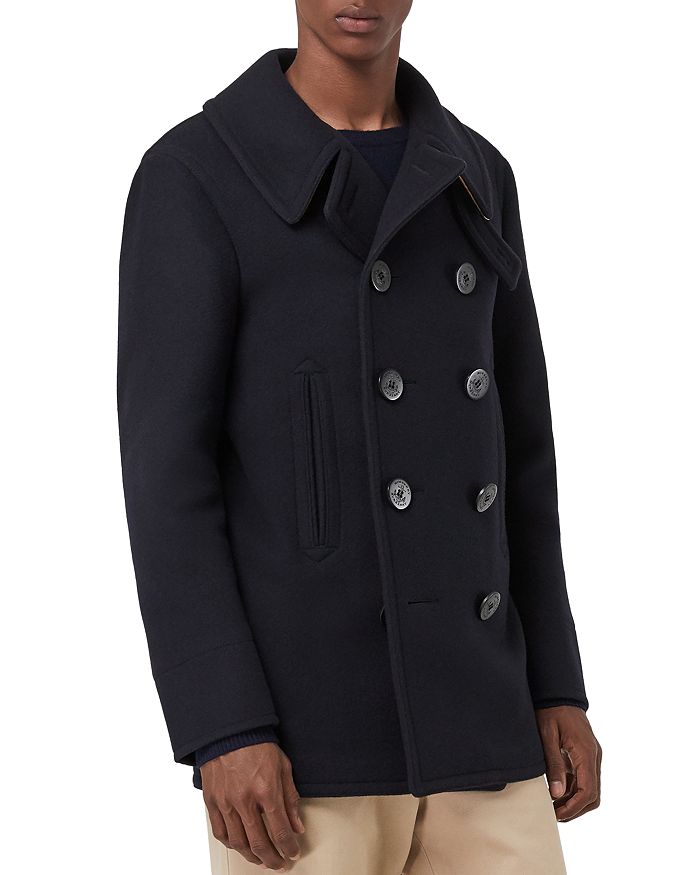Burberry Claythorpe Double-Breasted Peacoat | Bloomingdale's
